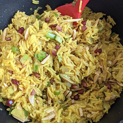 Spiced Pomegranate Rice | The Cookalong Podcast